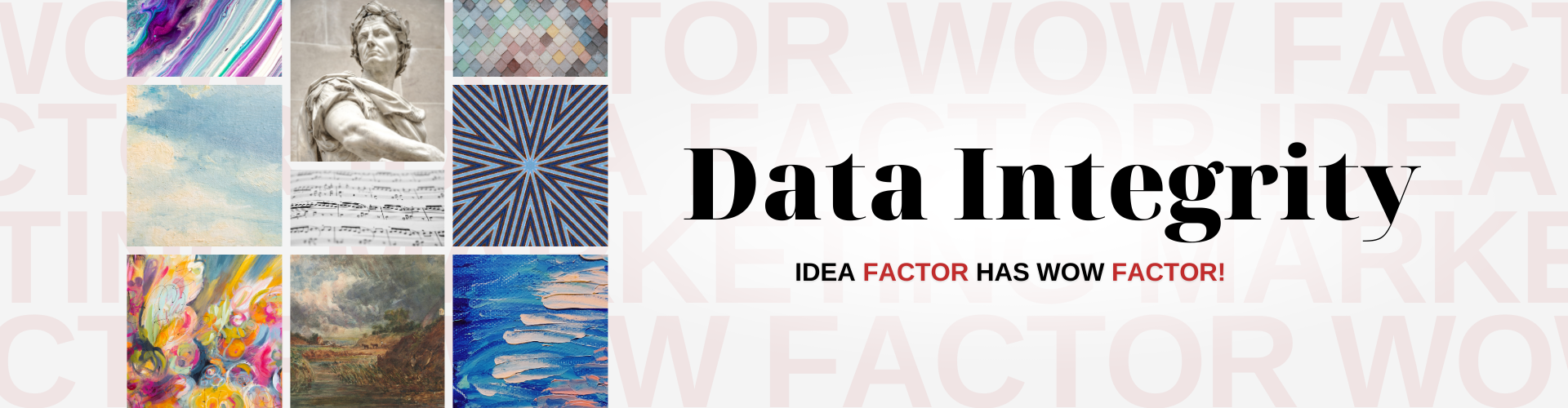 Data Integrity Service - Idea Factor Has WOW Factor!